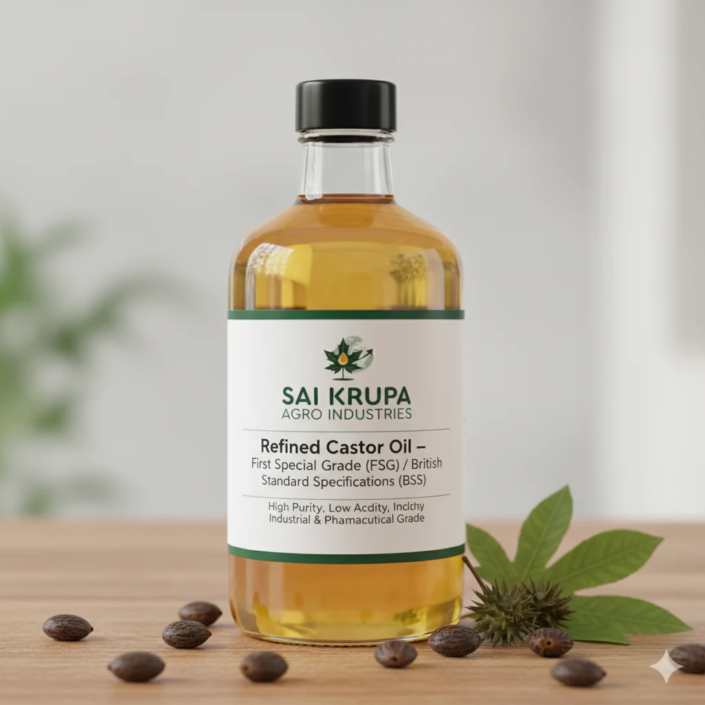 Sai Krupa Agro Industries | Premium Castor Oil Exporter from India